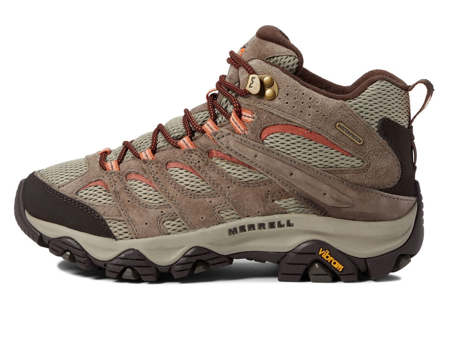 Merrell Womens Moab 3 Mid Waterproof Hiking Boot BUNGEE CORD - Walmart.com