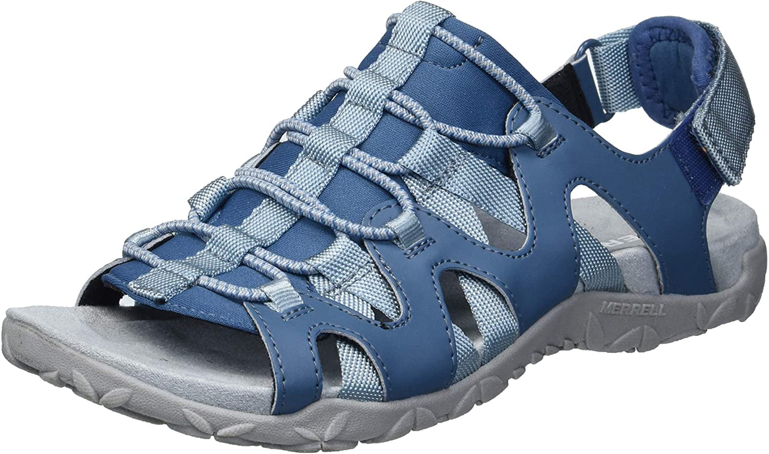 Merrell Womens Terran Rake Backstrap Sandal 7 Bluestone - Walmart.com