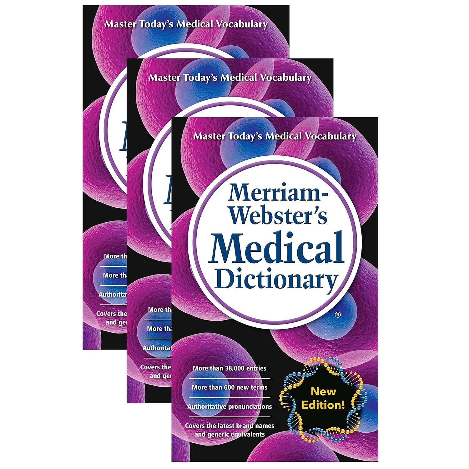 Merriam-Webster Medical Dictionary Mass-Market Paperback Pack of 3 ...