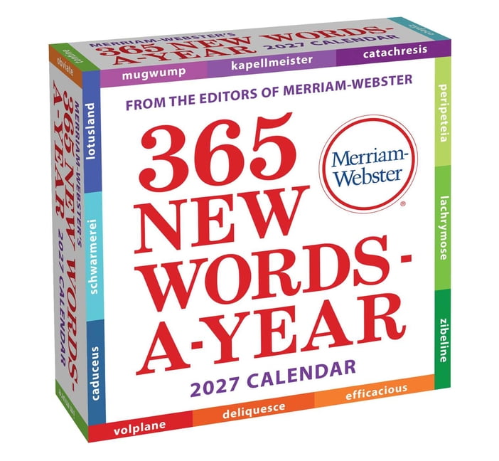 Merriam-Webster's 365 New Words-A-Year 2027 Day-To-Day Calendar ...
