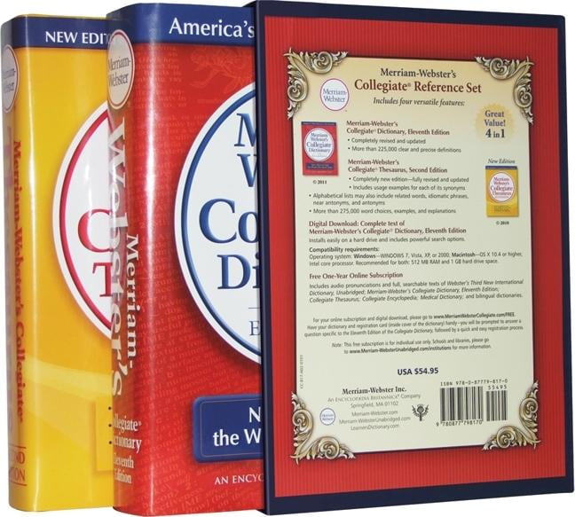 Merriam-Webster's Collegiate Reference Set - Walmart.com