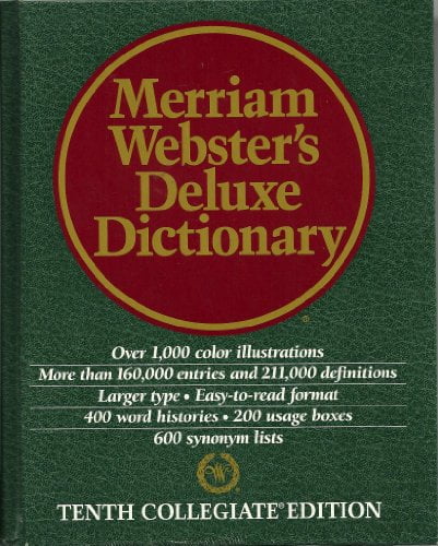 Pre-Owned Dic Merriam Websters Deluxe Dictionary Paperback - Walmart.com