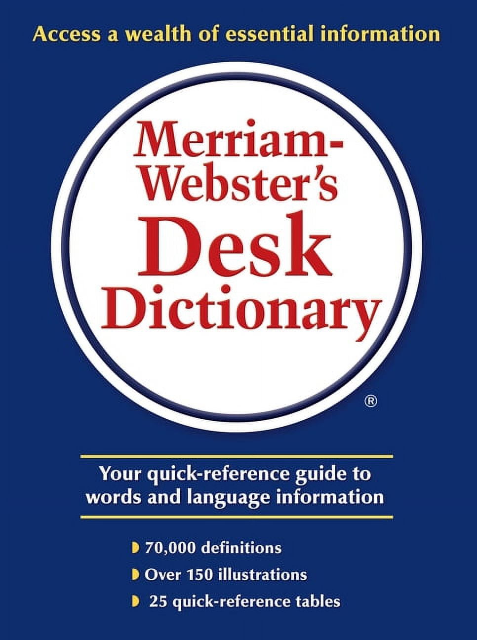 Merriam-Webster's Desk Dictionary, (Hardcover) - Walmart.com