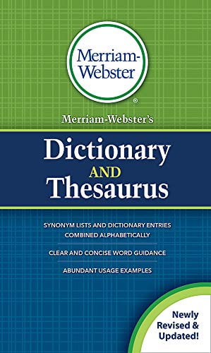 Pre-Owned Merriam-Webster's Dictionary and Thesaurus, Newest Edition ...
