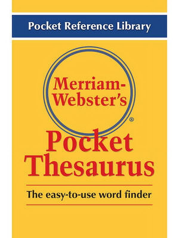 Merriam-Webster's Pocket Thesaurus - Walmart.com