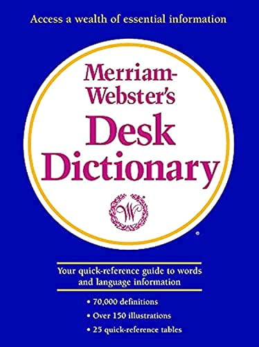 Pre-Owned Merriam-Websters Desk Dictionary Hardcover Merriam-Webster ...