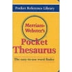 Merriam-Webster's American English Pocket Thesaurus (Paperback ...