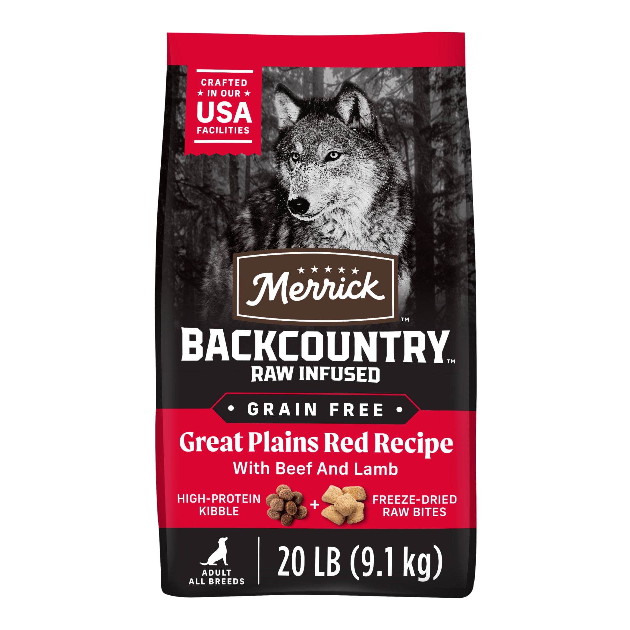 Merrick Backcountry Beef Lamb & Rabbit Dog Food, Grain Free, 4 lb Bag ...