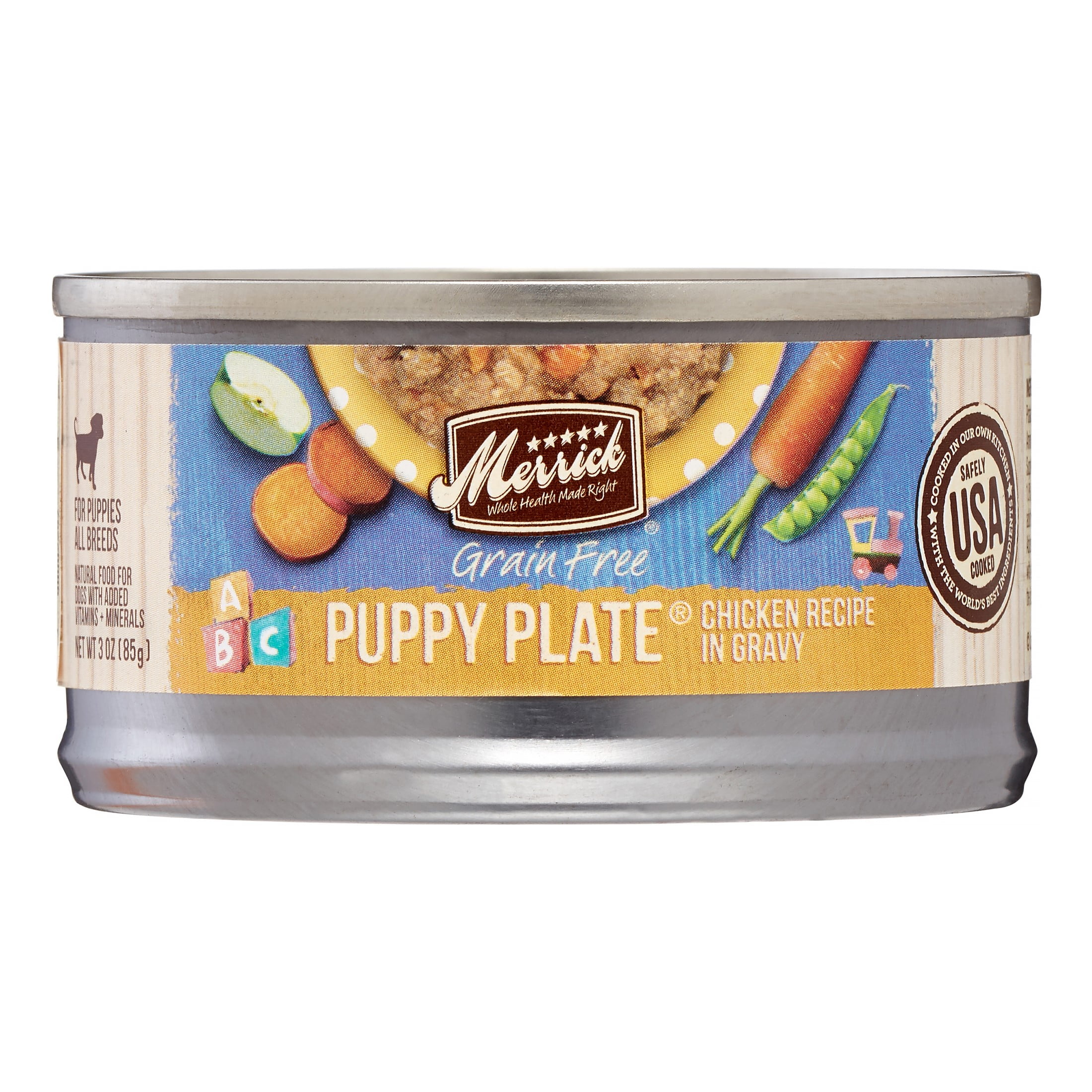 Merrick Grain-Free Puppy Plate Recipe Canned Dog Food, 3 Oz Pack of 24 ...