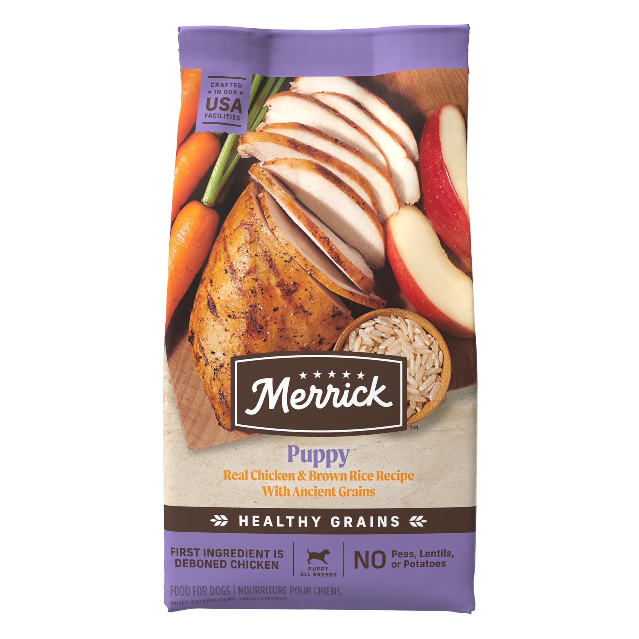 Merrick Healthy Grains Premium Dry Dog Food, Wholesome And Natural ...