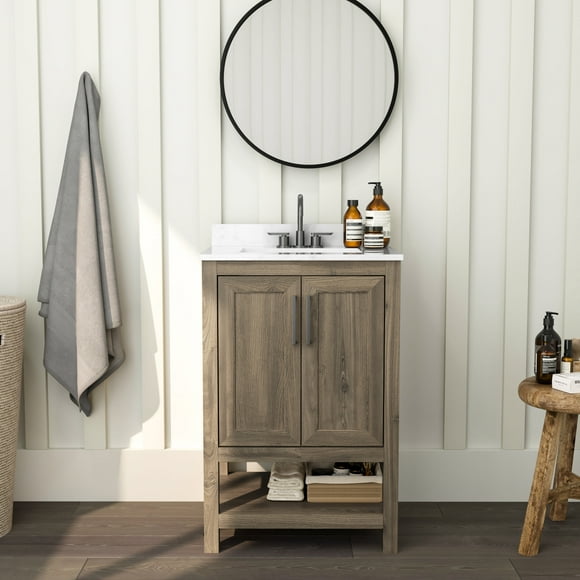 24 Inch Marble Top Vanity