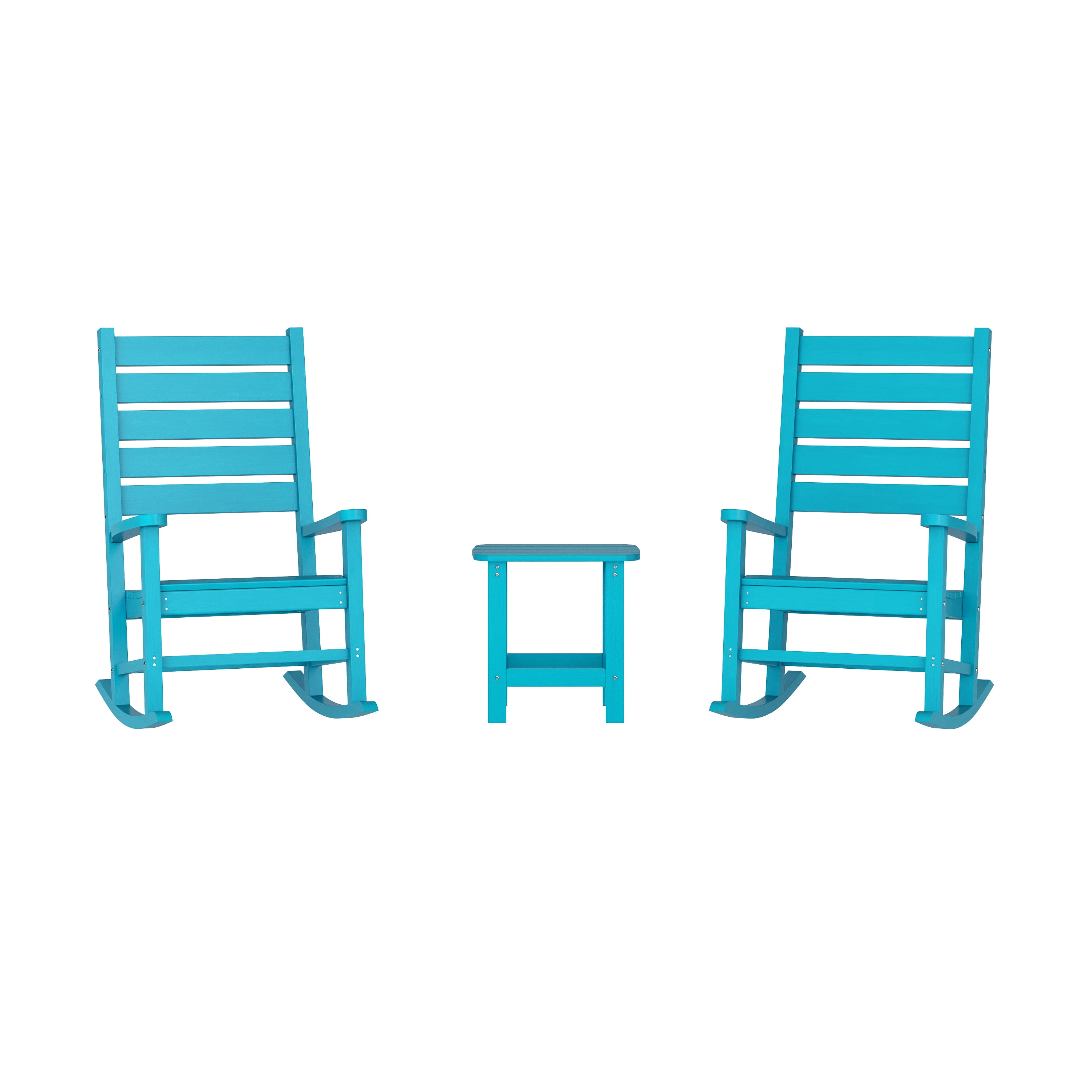 Merrick Lane 3-Piece Chairs/Table Set for All-Weather Indoor/Outdoor ...