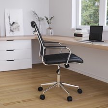 Merrick Lane Mid-Back Ergonomic Office Chair Executive Swivel Bentwood ...