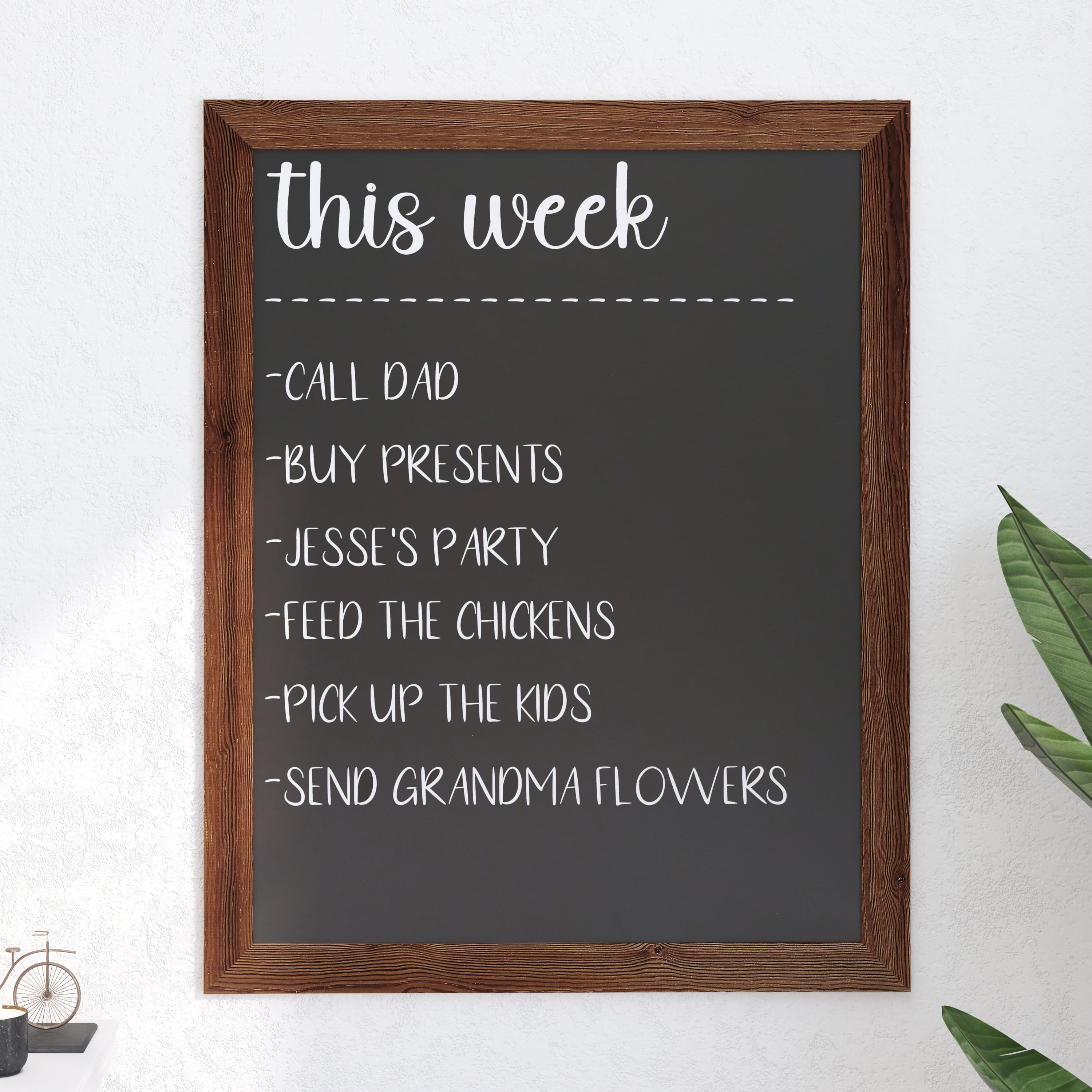 Merrick Lane Magnetic Wall Mount Chalkboard Sign - Walmart.com