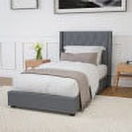 Merrick Lane Queen Size Platform Bed Tufted Upholstered Platform Bed in ...