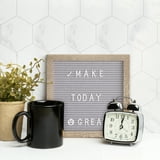 Merrick Lane Weathered Wood 10"x10" Letter Board Set with Gray Felt ...