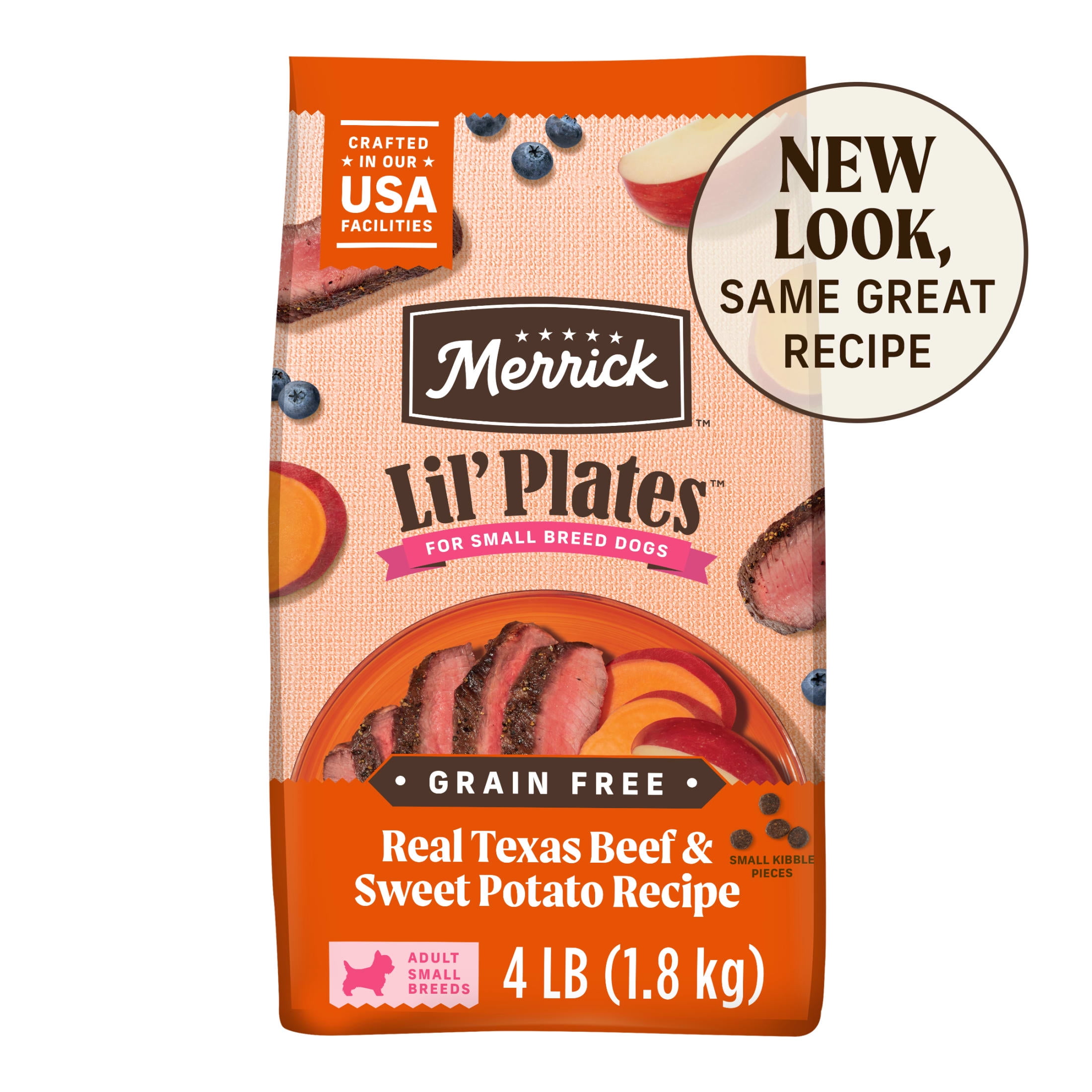 Merrick Lil’ Plates Grain Free Real Texas Beef & Sweet Potato Dry Dog ...