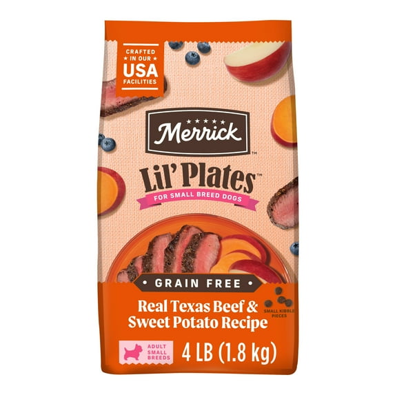 Merrick Lil’ Plates Grain Free Real Texas Beef & Sweet Potato Dry Dog ...