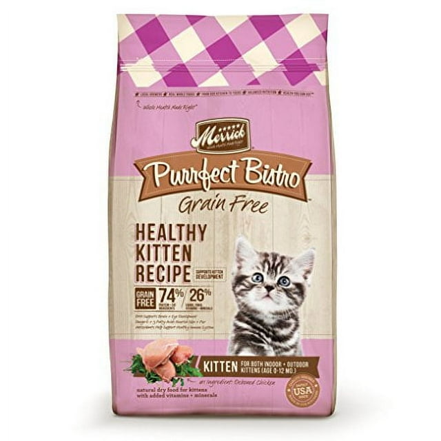 Merrick Purrfect Bistro Grain Free Dry Cat Food Healthy Kitten Recipe ...