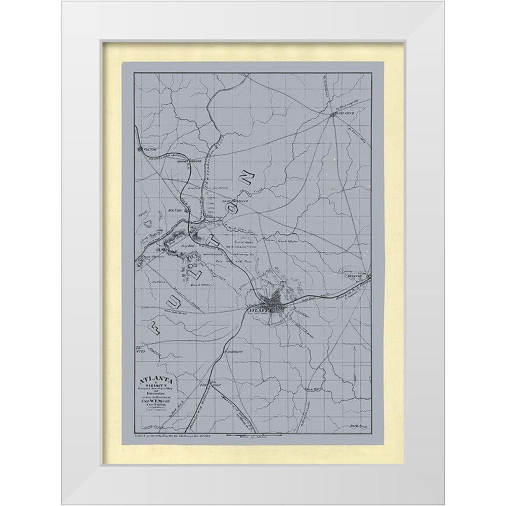 Merrill 11x14 White Modern Wood Framed Museum Art Print Titled ...