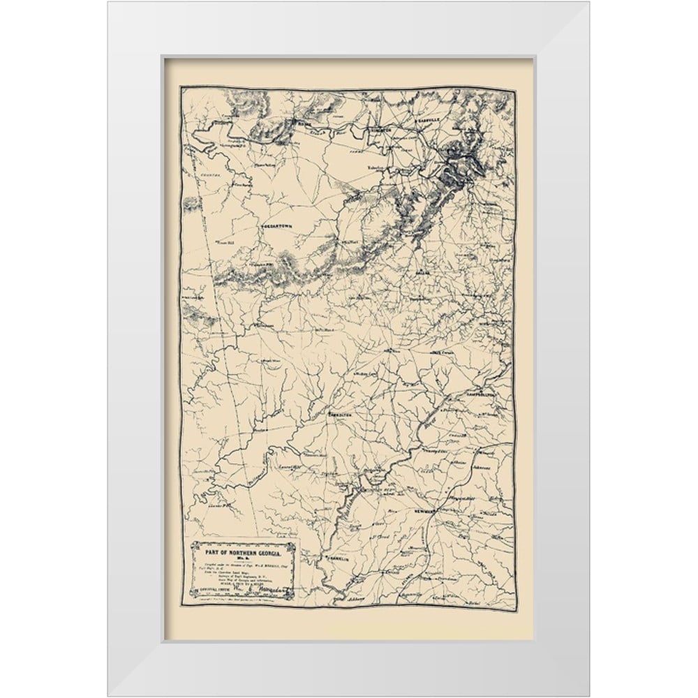 Merrill 17x24 White Modern Wood Framed Museum Art Print Titled ...