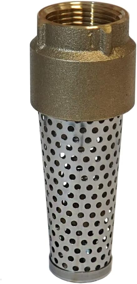 Merrill MFG FVNL100 1" No-Lead Brass Foot Valve 710 Series, 1" Female ...