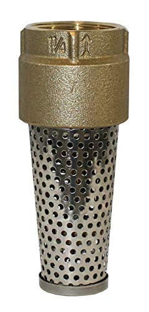 Merrill MFG FVNL125 1-1/4" No-Lead Brass Foot Valve 710 Series, 1.25 ...