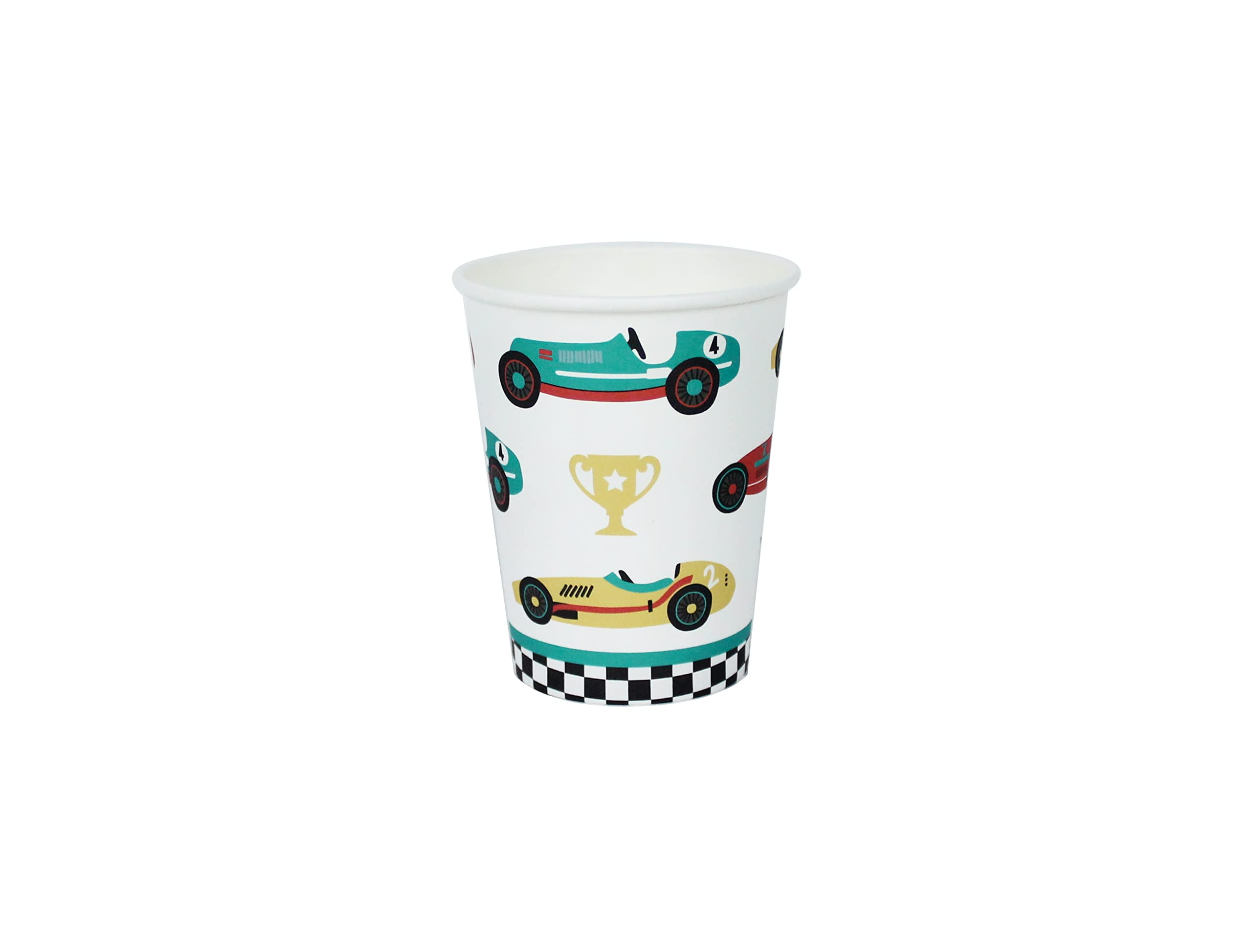 Merrilulu Vintage Race Car Party Cups, BSL1 12 ct | Paper Cups | Race ...