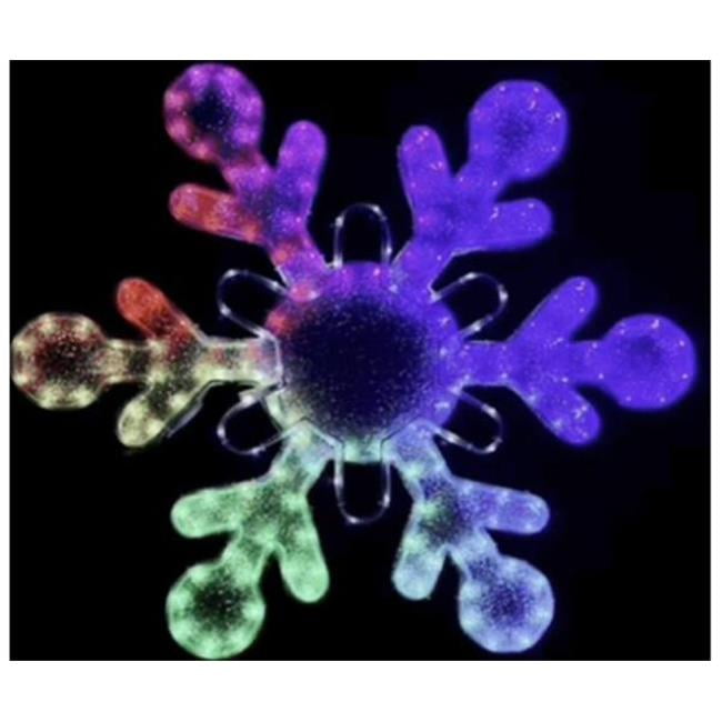 Merrily LED Color Changing Snowflake, Multi Color - Walmart.com