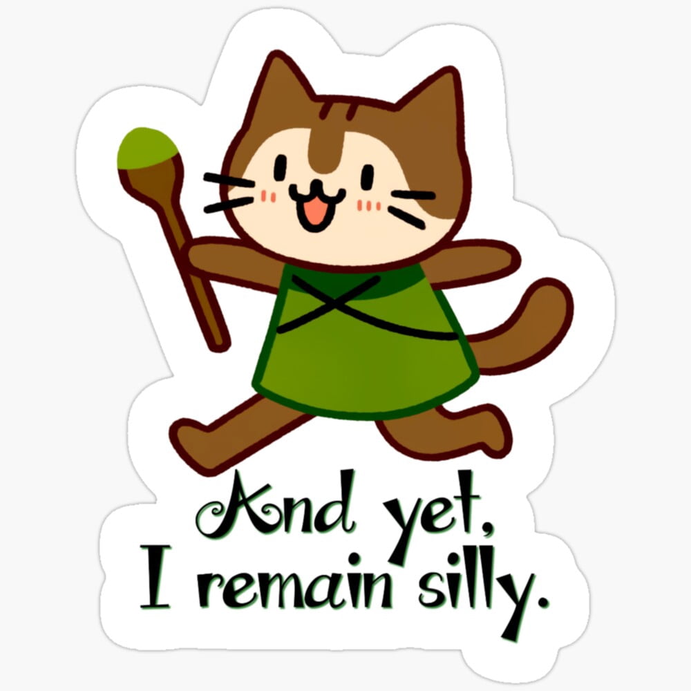 Merriweather Tumbleleaf - And Yet, I Remain Silly Sticker Phone Decal ...