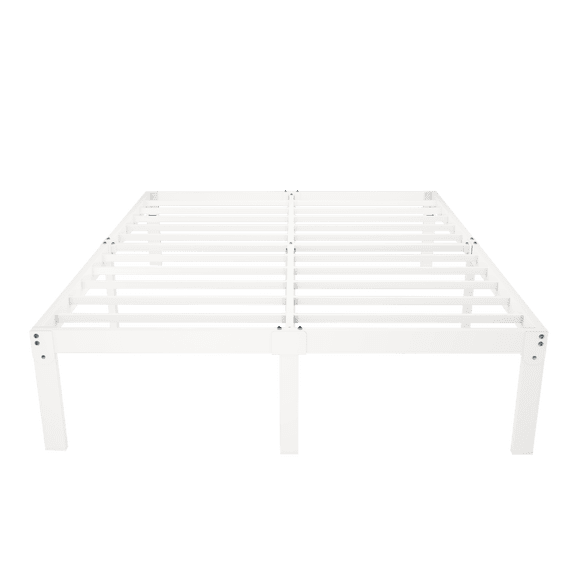 Merrland, Full Bed Frame, White, No Box Spring Needed - Walmart.com