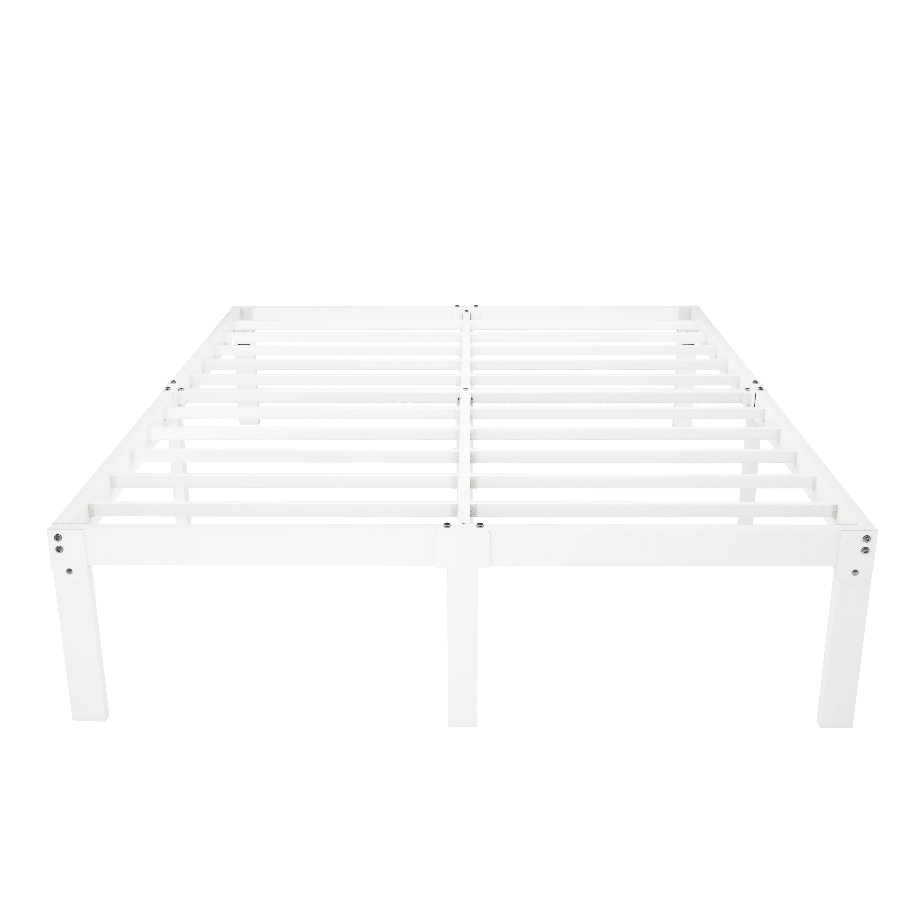 Merrland 14" Queen Bed Frame, Metal Platform Bed with Under-bed Storage ...