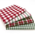 Merry & Bright Red Green Christmas Assorted Homespun Plaid Gingham ...