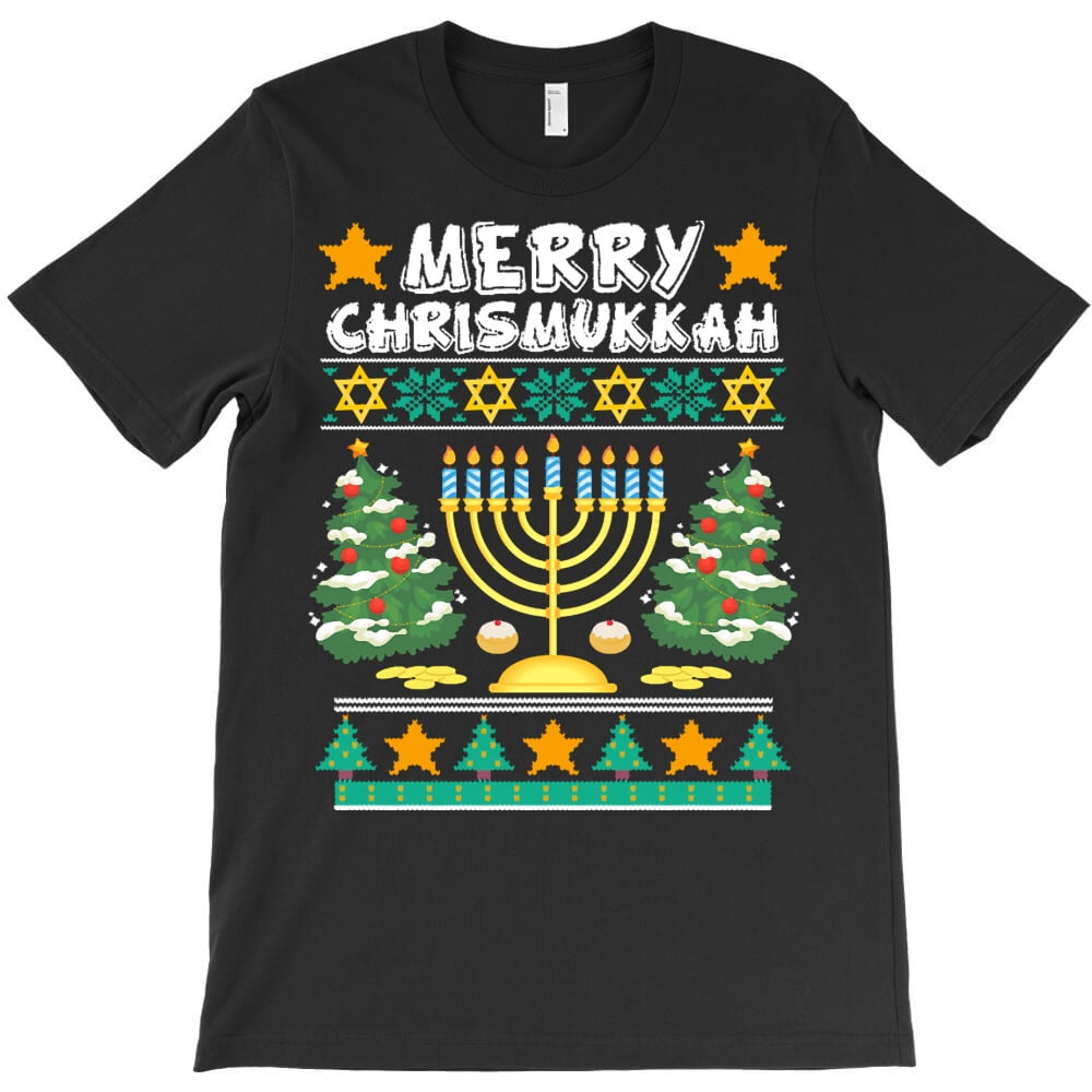 Merry Chrismukkah Funny Hanukkah Jewish Chanukah Holiday Interfaith ...