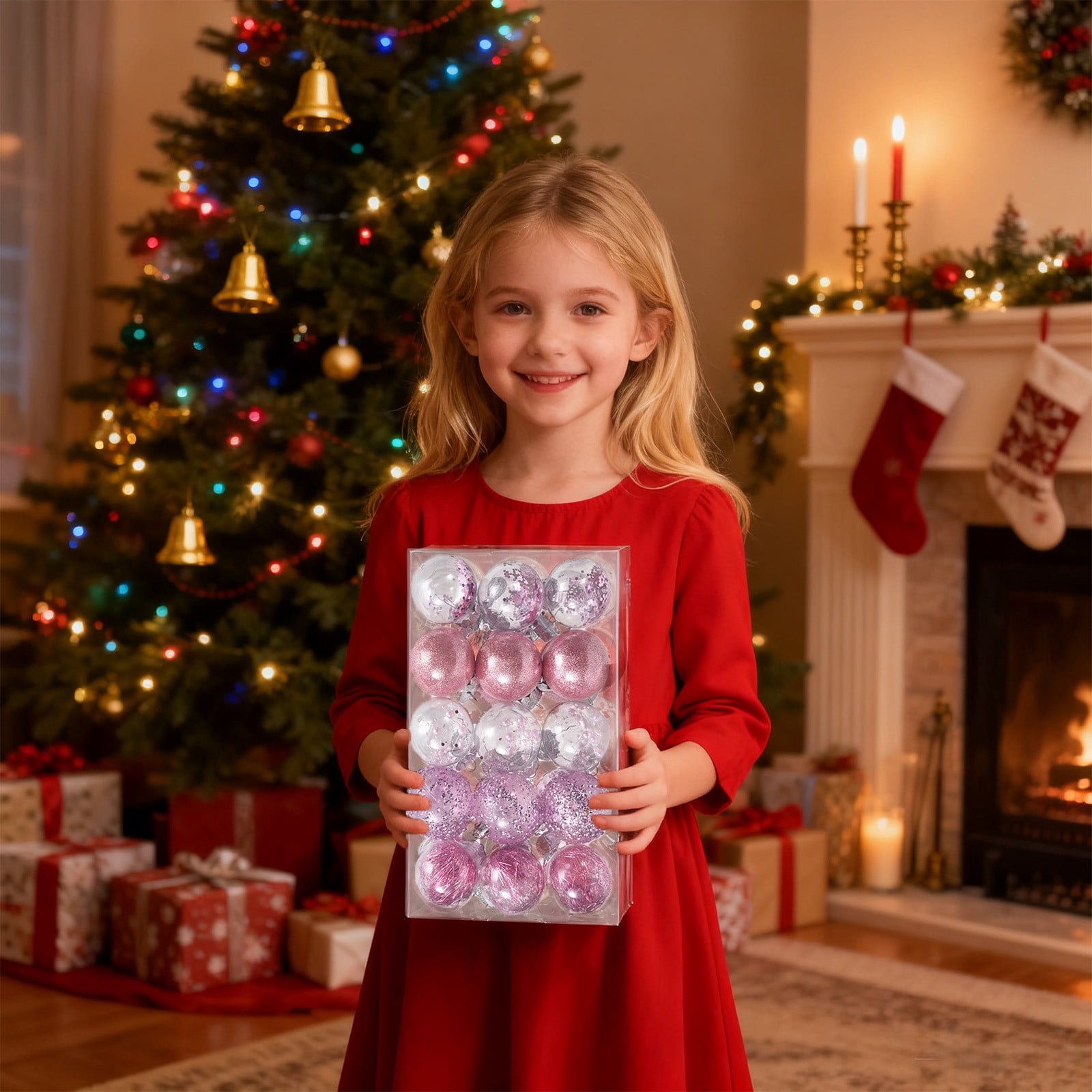 Merry Christmas! 30 Pcs Christmas Balls Decor Gift Box Set - Creative ...