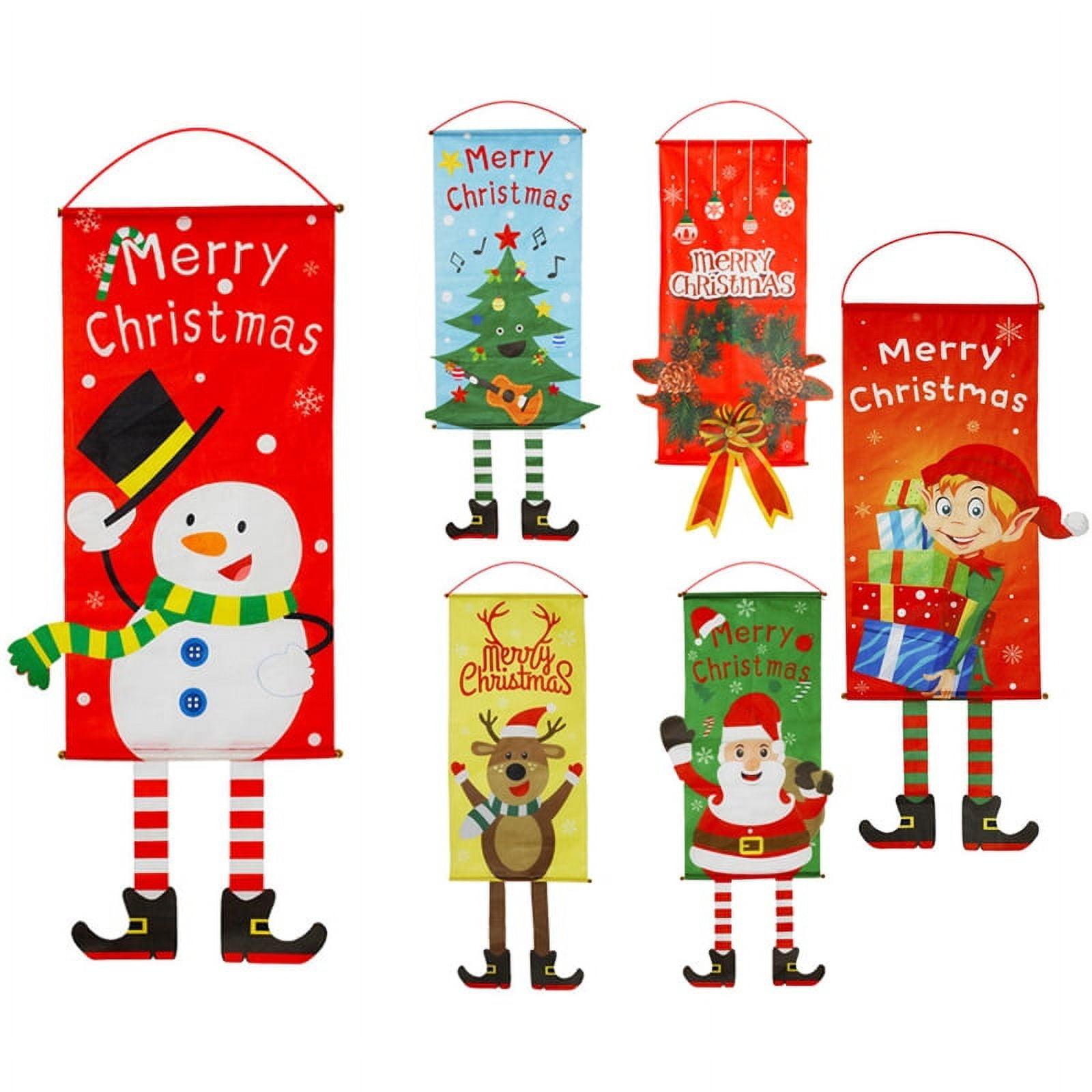 Merry Christmas Banner Front Door, Christmas Ornaments Door Banners 45 ...