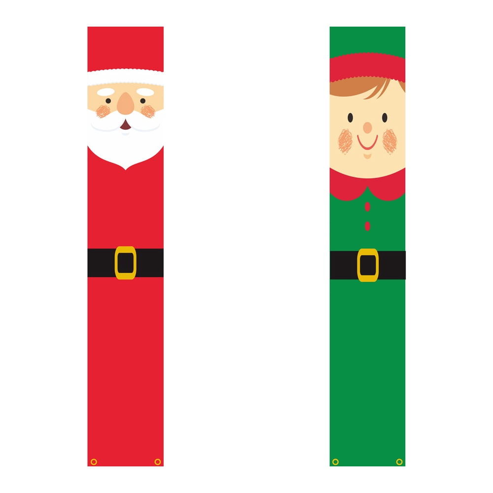 Merry Christmas Banner Sign - Christmas Front Porch Door Decorations ...