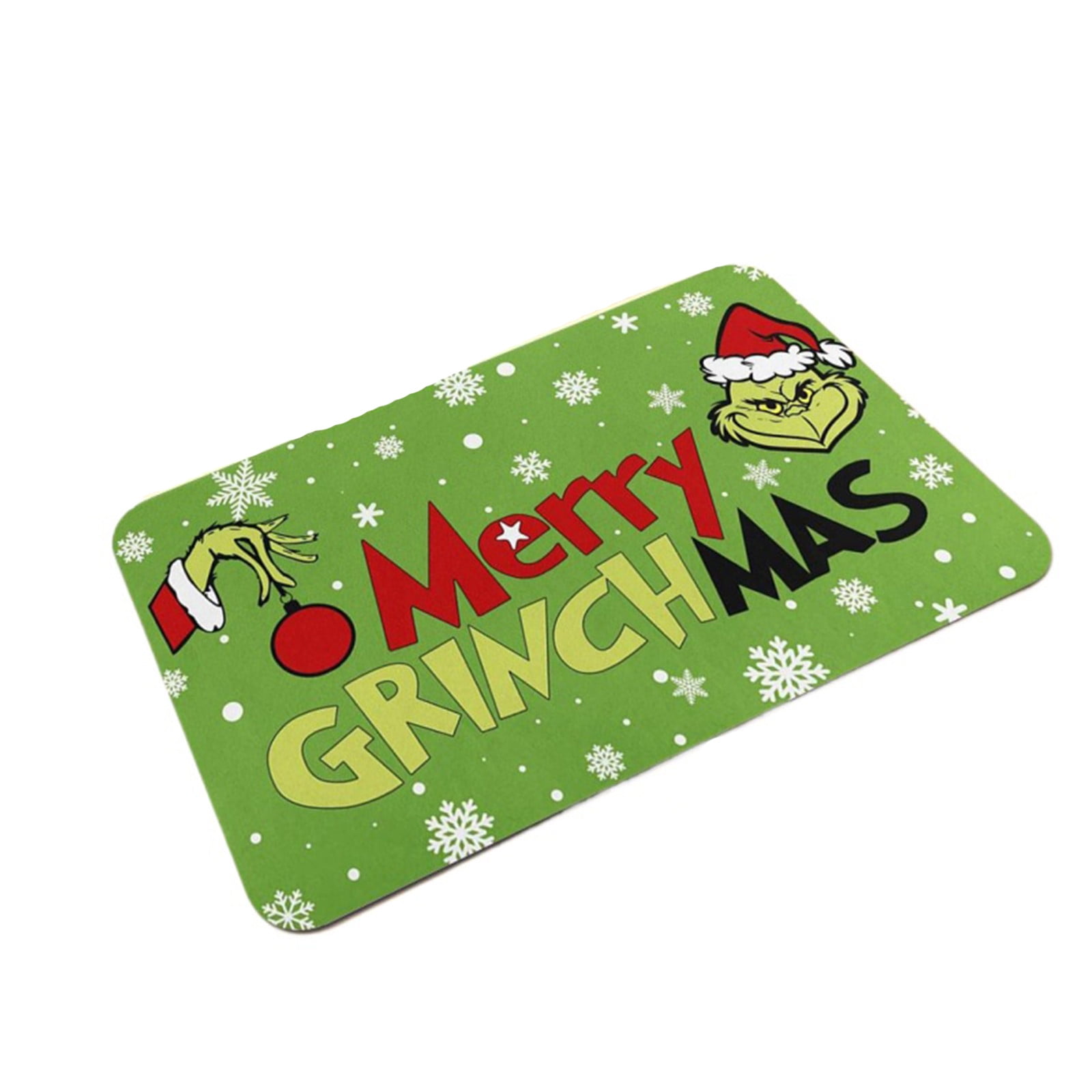 Merry Christmas Bath Mat Grinch Bathroom Rug Decorations for Kids Non ...