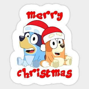 Merry Christmas - Bluey And Bingo Sticker Bluey Stickers For Kids ...