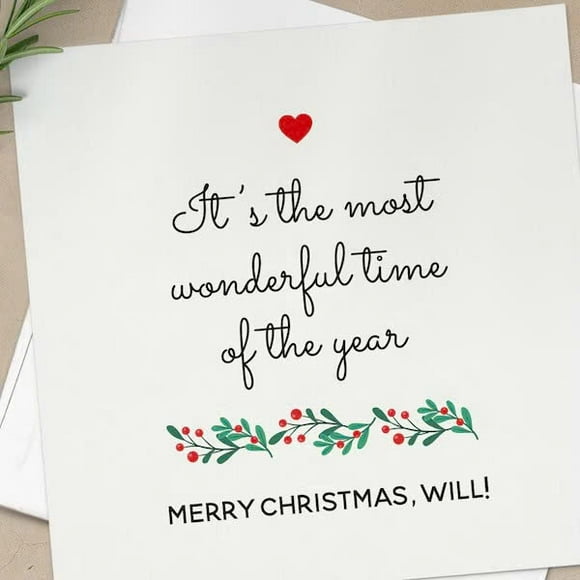 Holiday Time Christmas Card