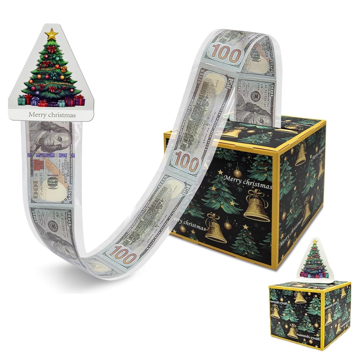 Merry Christmas Cash Gift Box Surprise Creative Money Box for Family ...