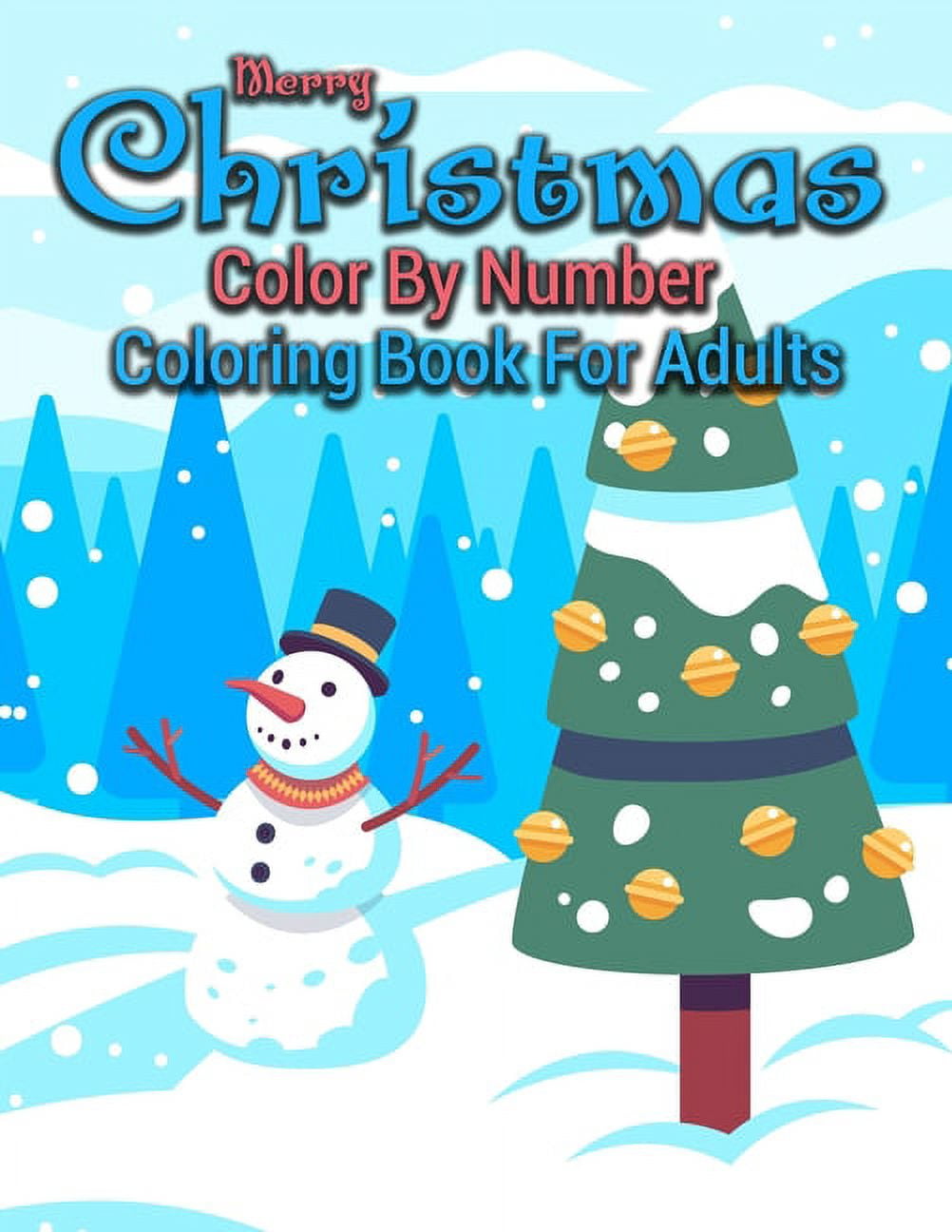 Merry Christmas Color By Number Coloring Book For Adults: Kids Merry ...