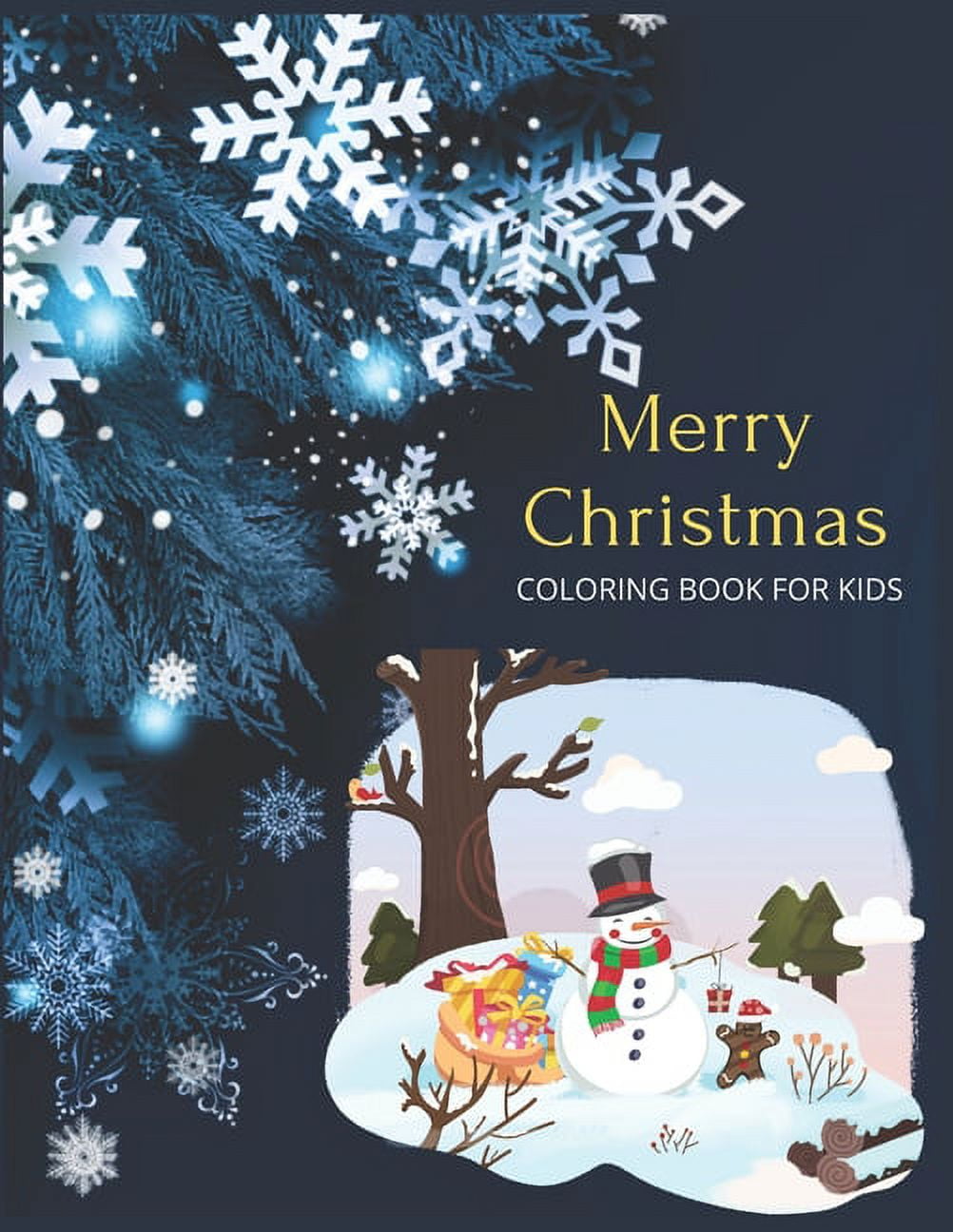 Merry Christmas Coloring Book For Kids: Christmas Activity Book ...
