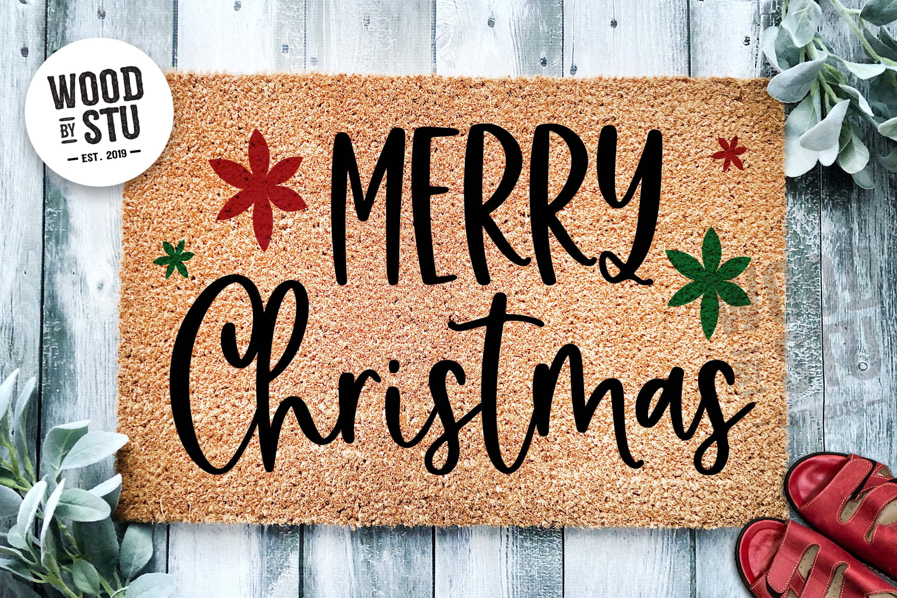 Merry Christmas Door Mat | Christmas Doormat | Winter Decoration ...