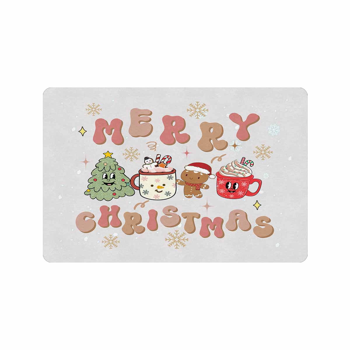 Merry Christmas Door Mat Rug Decorative Doormat Winter Snowman Welcome ...
