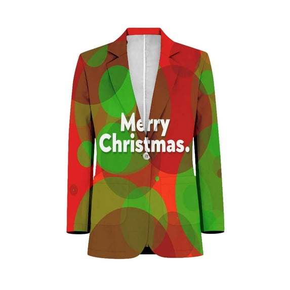 Merry Christmas Festive Graphic Customized Men's Suits full man Shawl ...