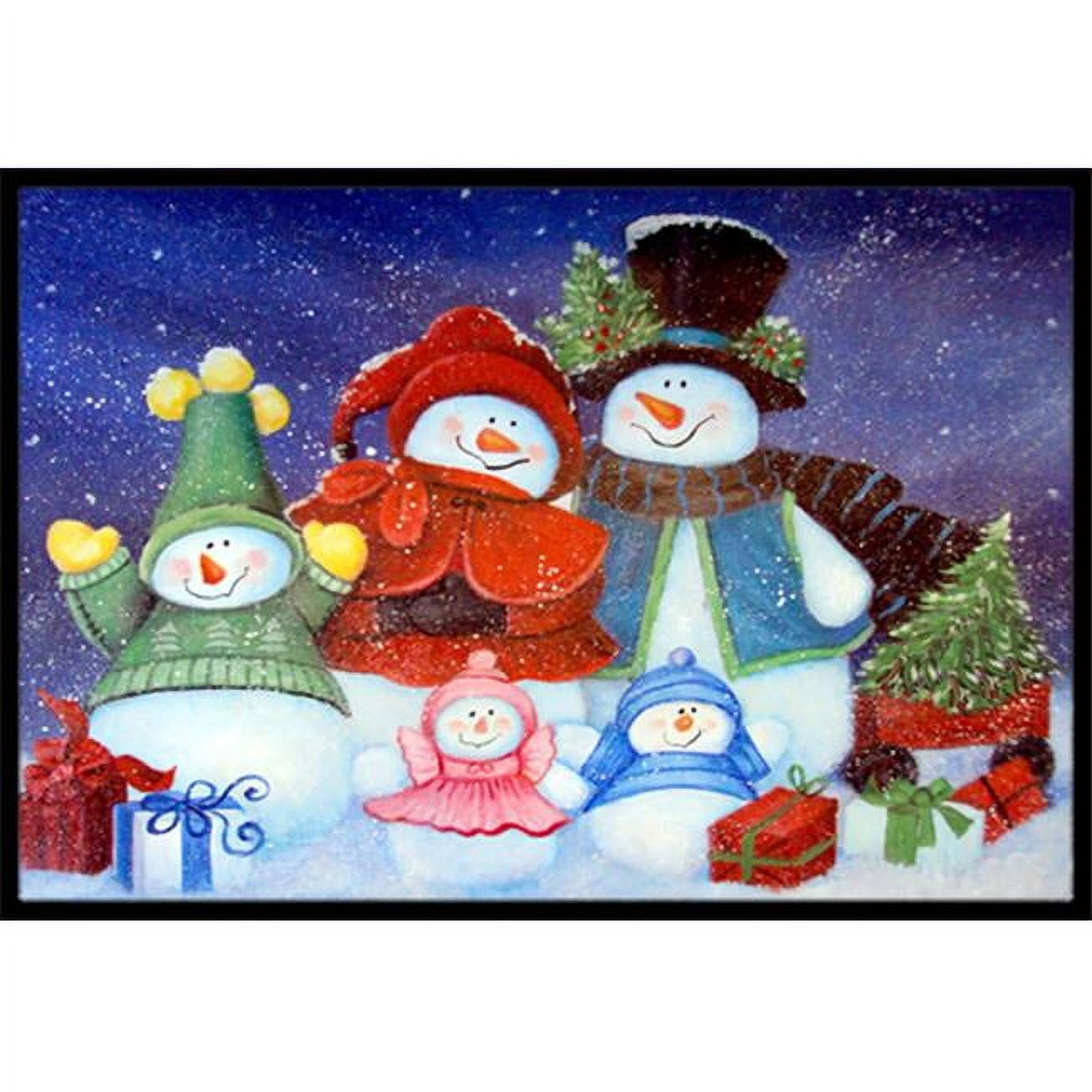 Merry Christmas From Us All Snowman Indoor & Outdoor Mat- 24 x 36 in ...