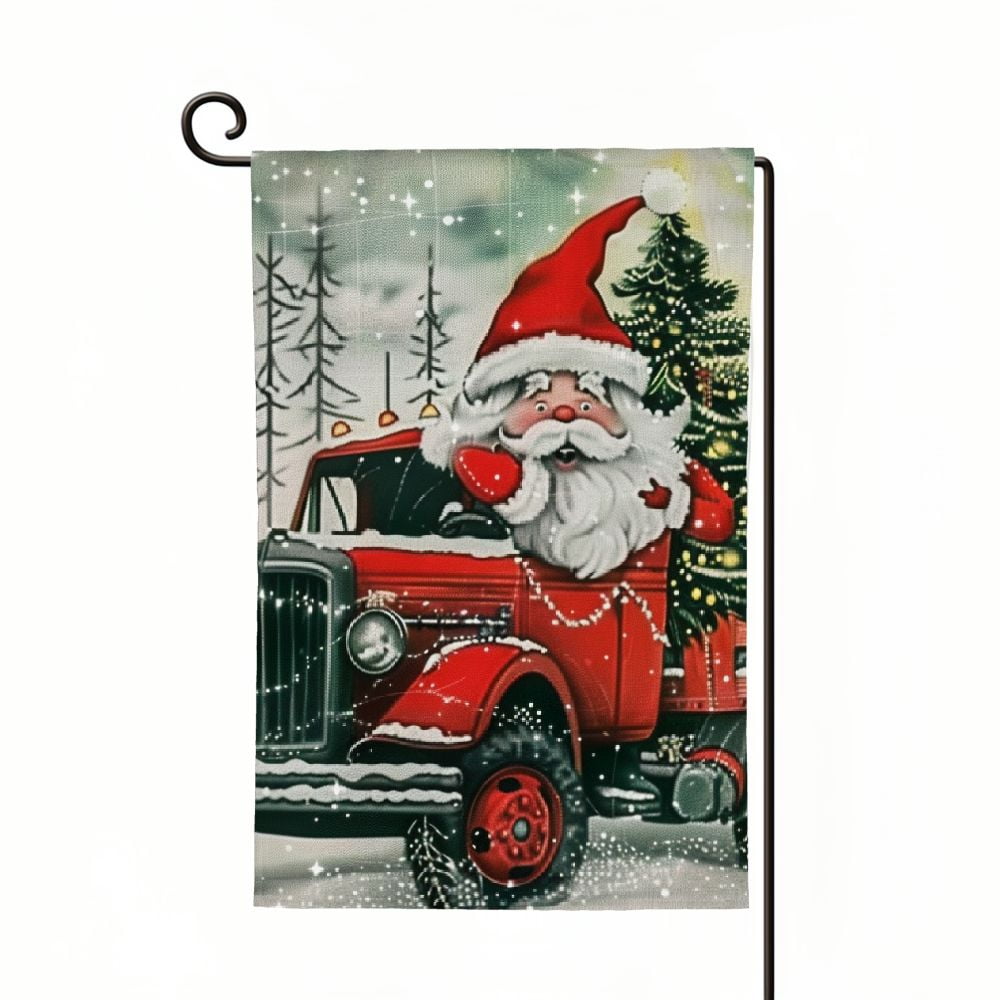 , Merry Christmas Garden Flags, Double Sided Christmas Flag | Merry ...