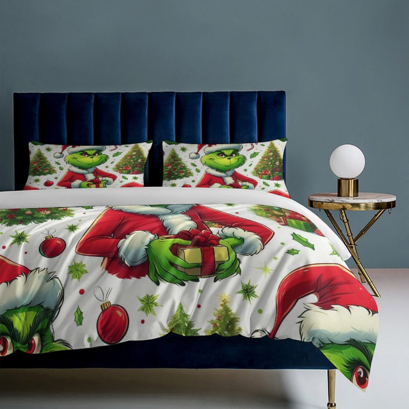 Merry Christmas Grinch Duvet Cover for Kids Girls Bedding,3D Comforter ...