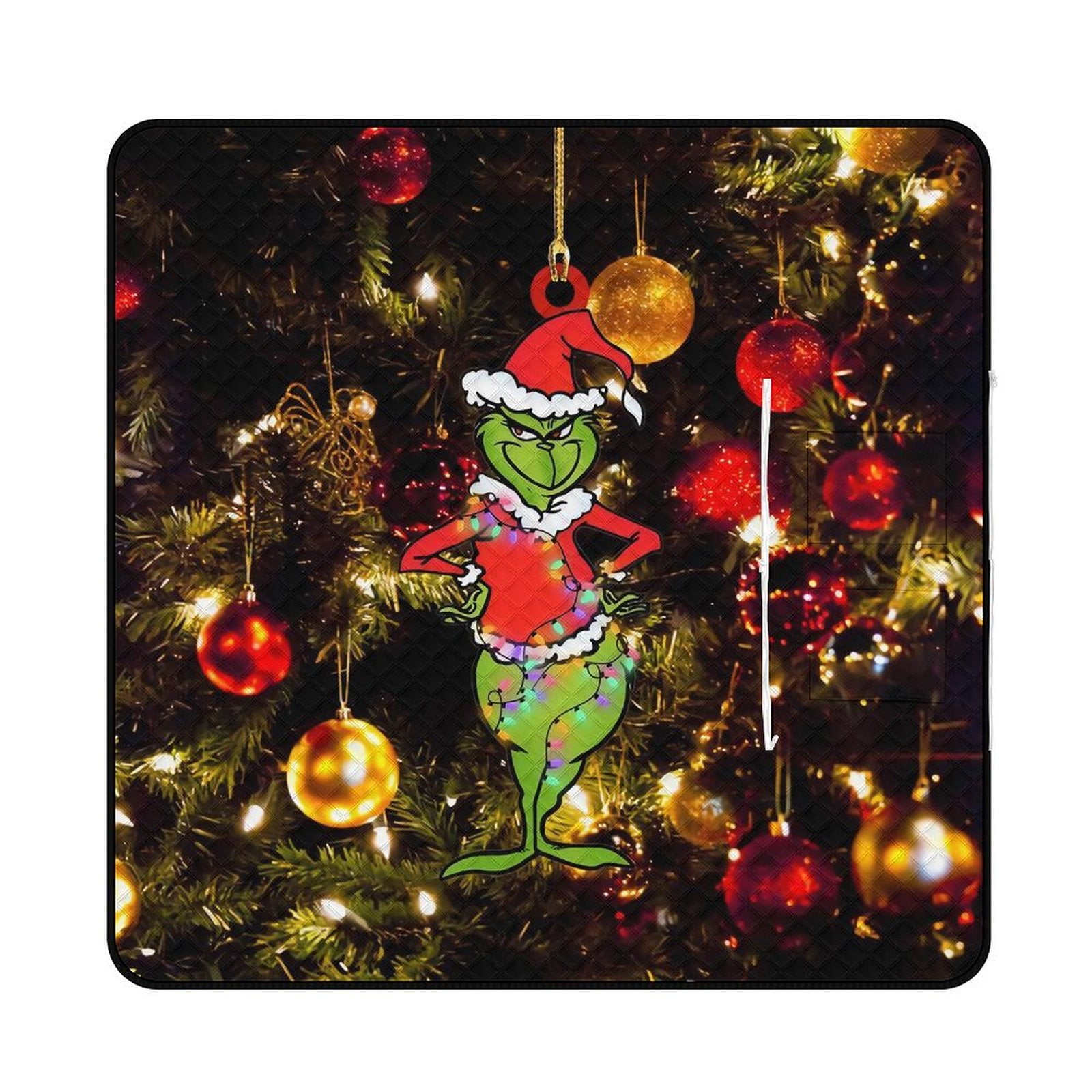 Merry Christmas Grinch Extra Large Picnic Outdoor Blanket,78 x 78 ...